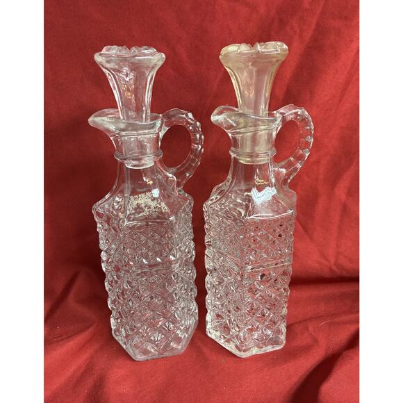 Anchor Hocking | Accents | Anchor Hocking Diamond Cut Hexagon Cruet ...